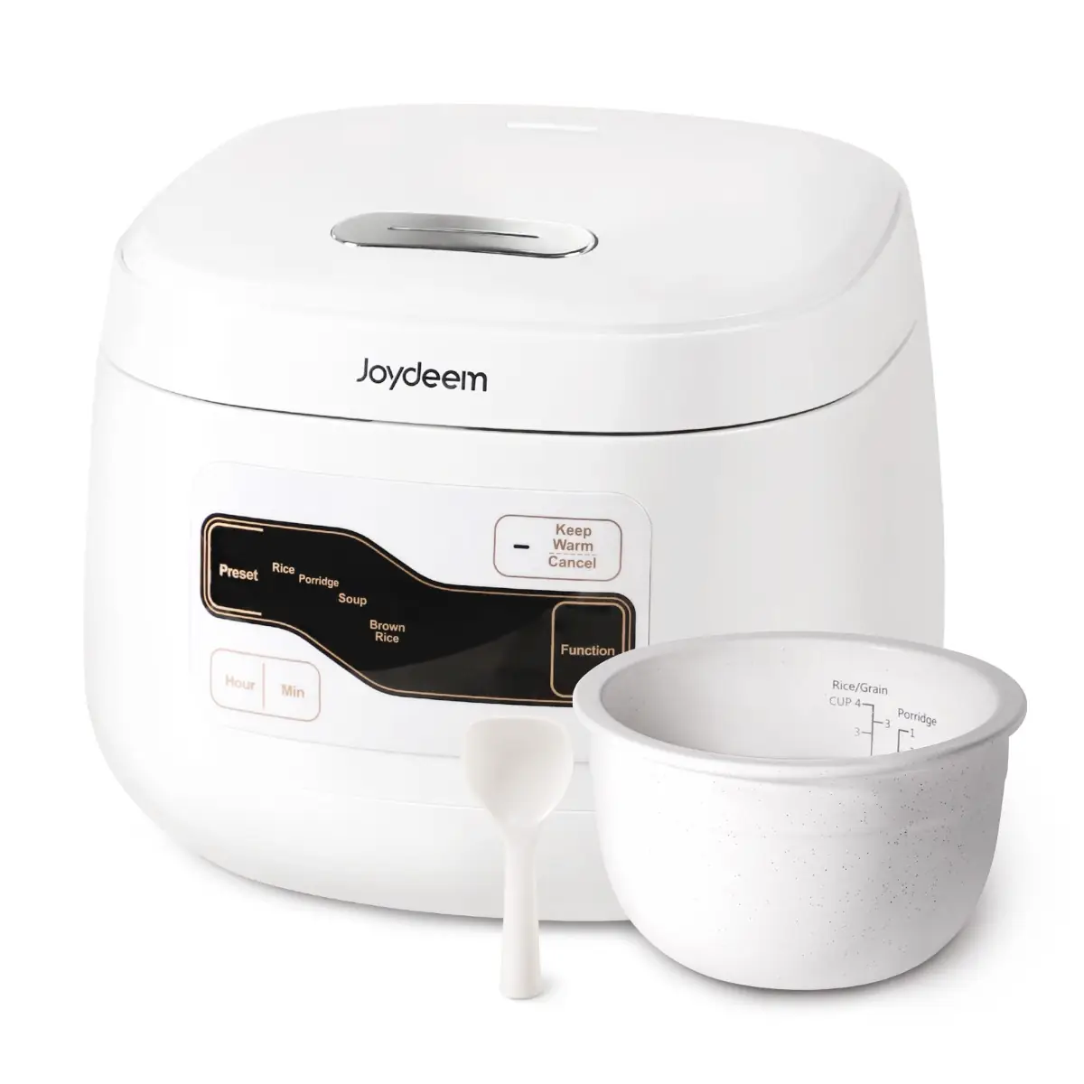 Joydeem Pure Ceramic Rice Cooker PFOA Free 3 Cup Uncooked | Joydeem